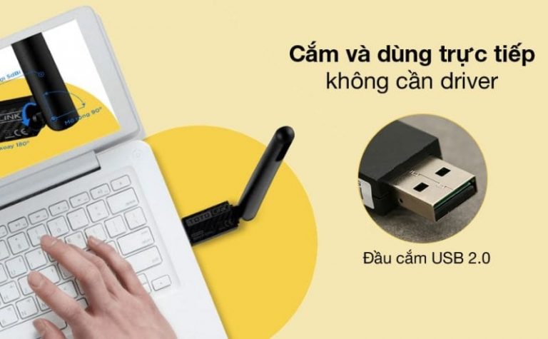 USB thu wifi cho máy tính cây (PC) máy Laptop tốc độ cao - GIẢI PHÁP WIFI