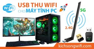 USB thu wifi cho máy tính cây (PC) máy Laptop tốc độ cao - GIẢI PHÁP WIFI